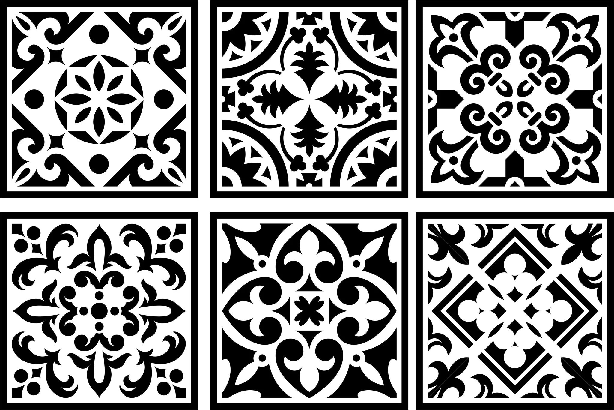 Moroccan Stencil Template Fashionable New Moroccan Wall Design, MS 12